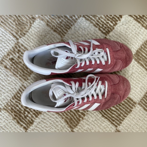adidas | Shoes | Adidas Gazelle Red Suede Sneakers | Poshmark